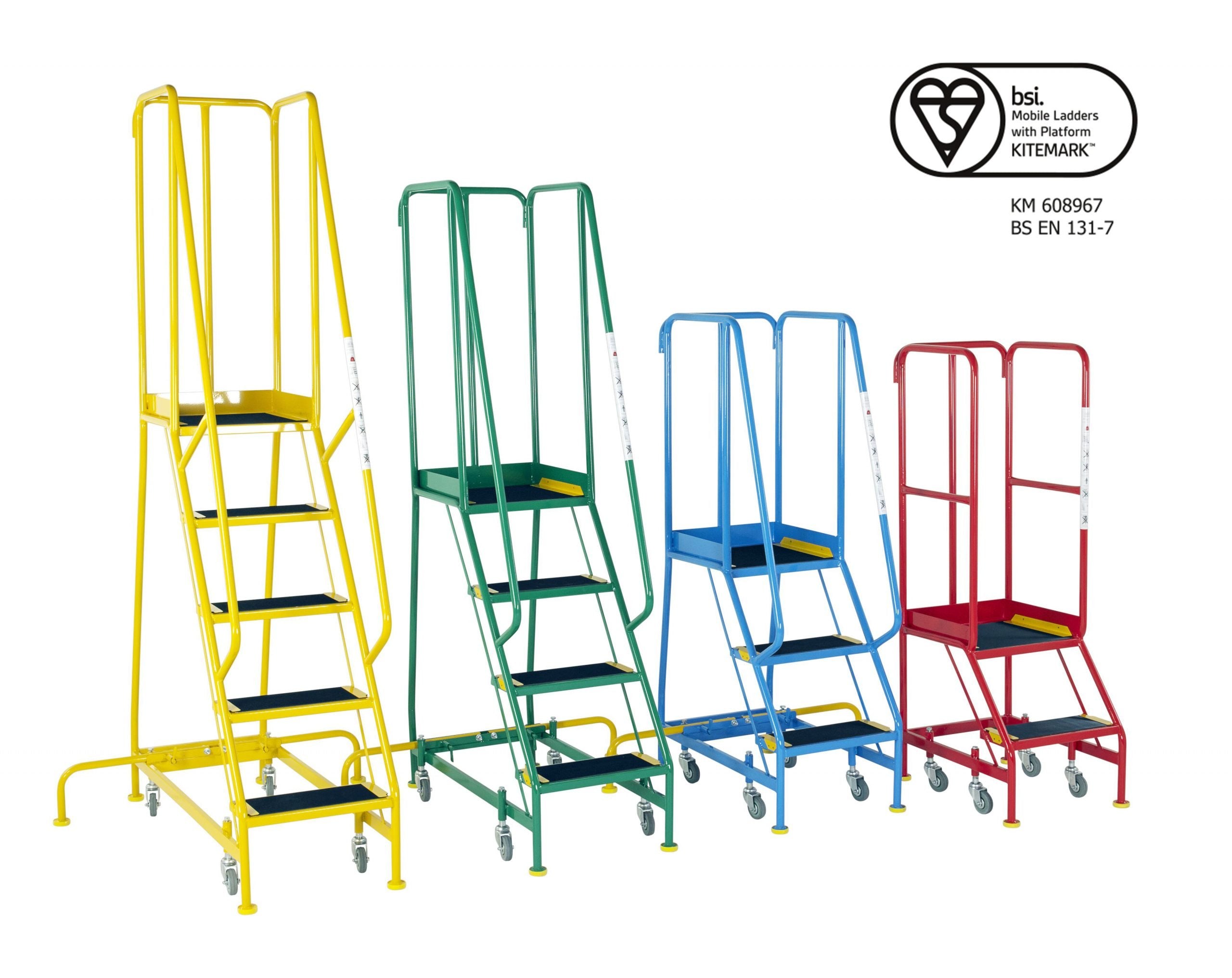 Narrow Aisle British Standards Spring Loaded Steps - Jaydee Living